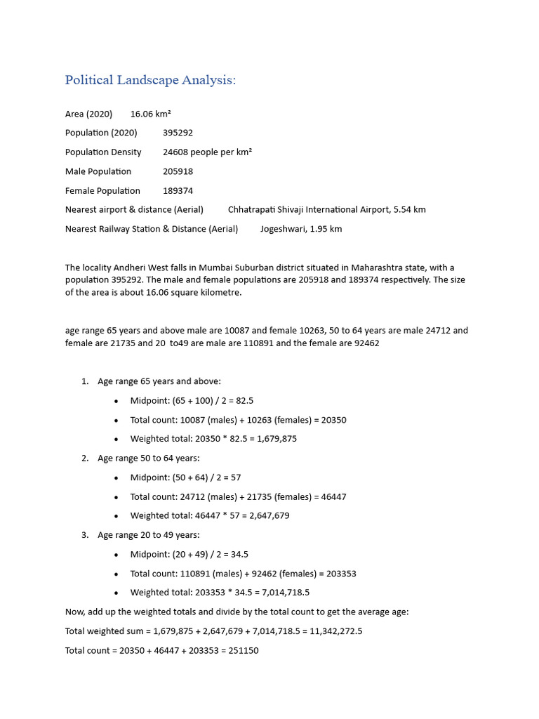 Raw Data Political Landscape Analysis | PDF | Political Campaigns ...