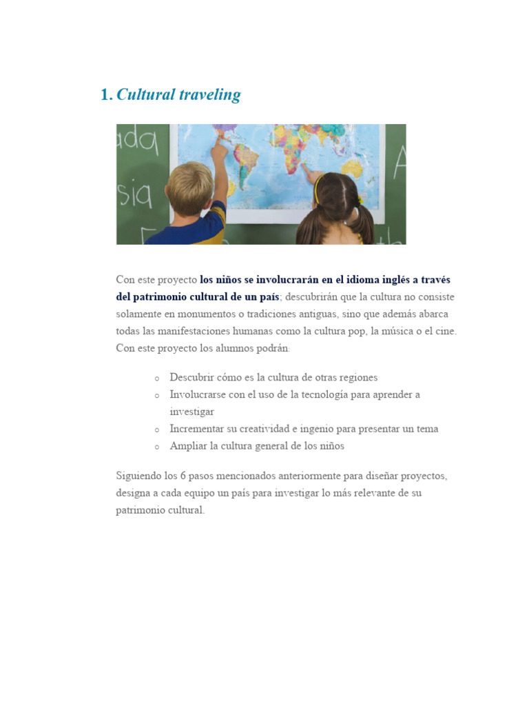 Proyecto de Viaje Cultural Escolar | PDF | Ciencias sociales | Estudios ...
