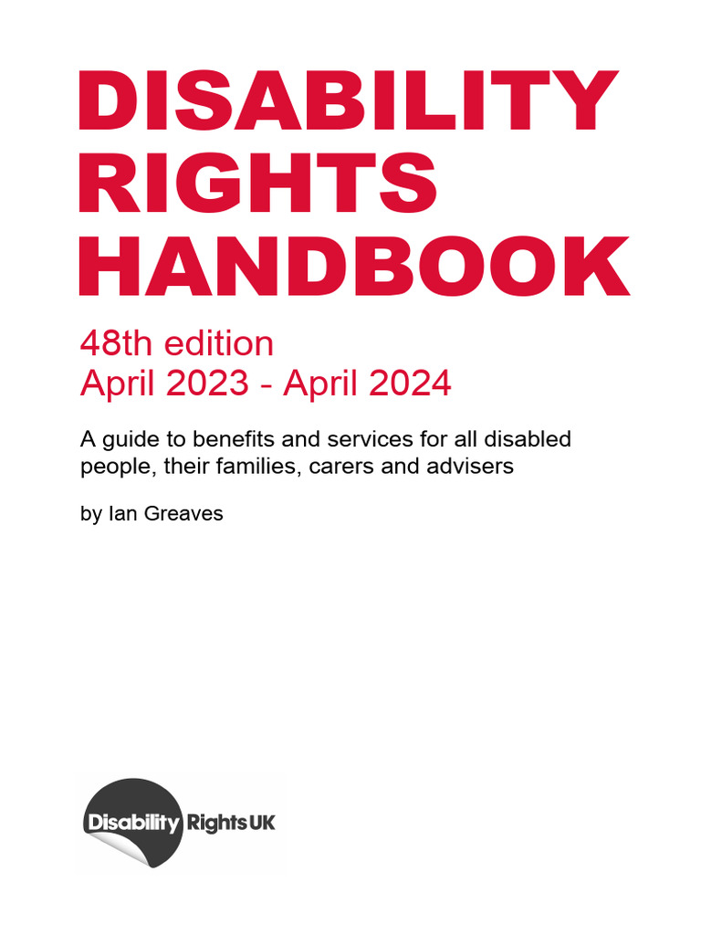 Disability Rights Handbook 2024 Edition | PDF | Government Finances ...