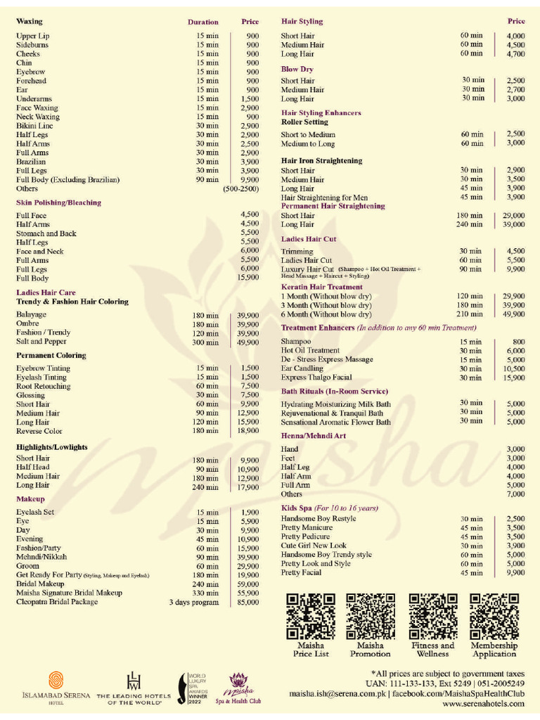 Maisha Spa Wellness - Cms Document | PDF