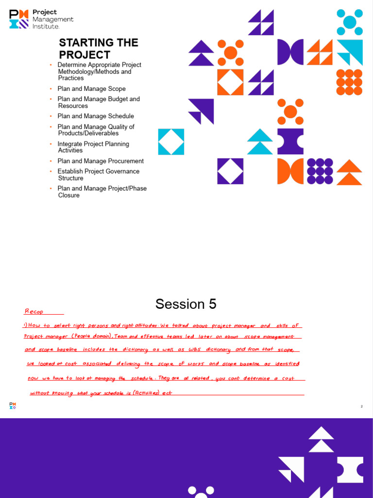 Starting A Project Part 2 2 Pdf