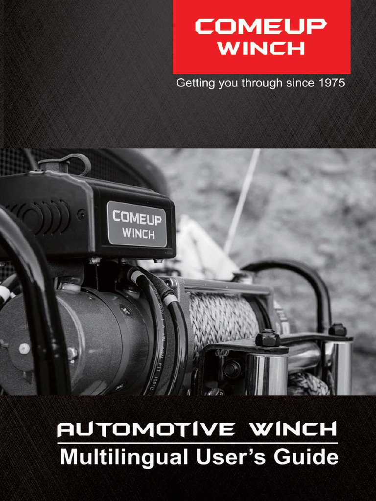COMEUP Winch Users Guide | PDF | Electromagnetic Interference | Radio
