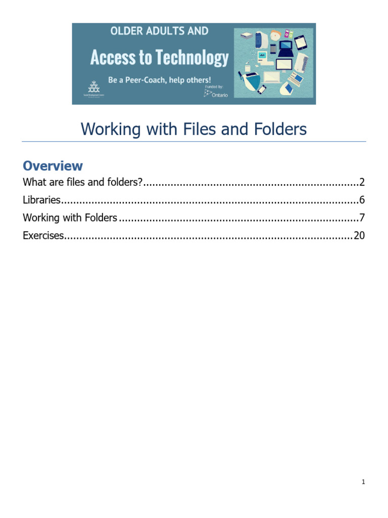 Files And Folders Handout Pdf Computer File Microsoft Windows 