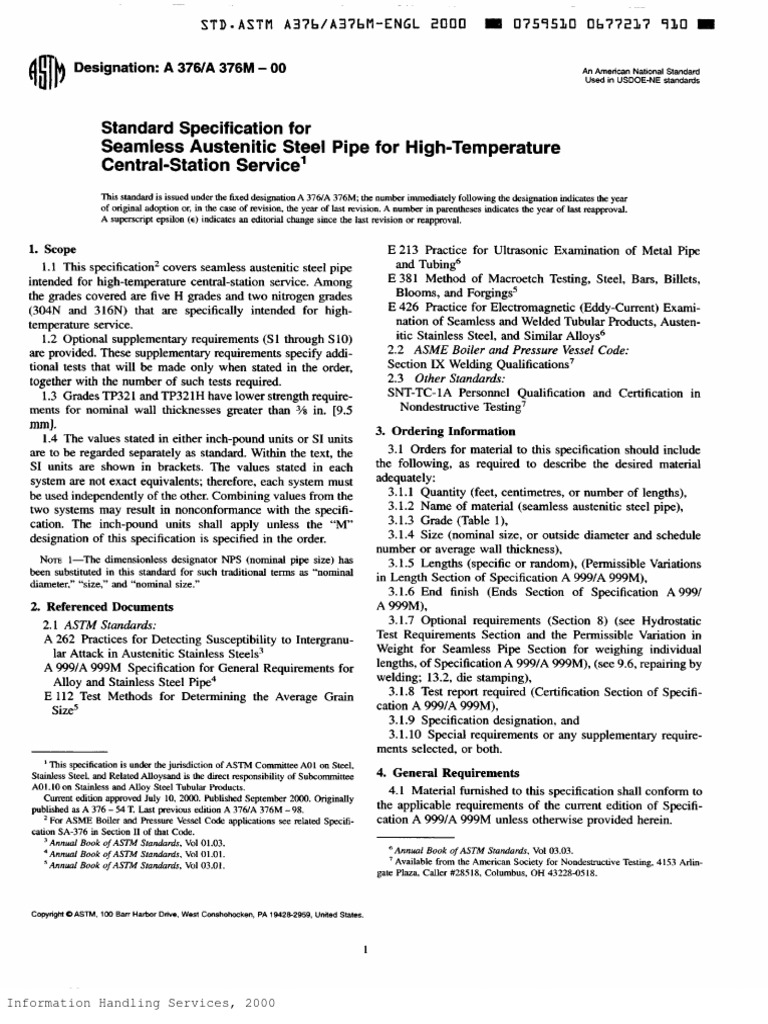 Information Handling Services 2000 | PDF