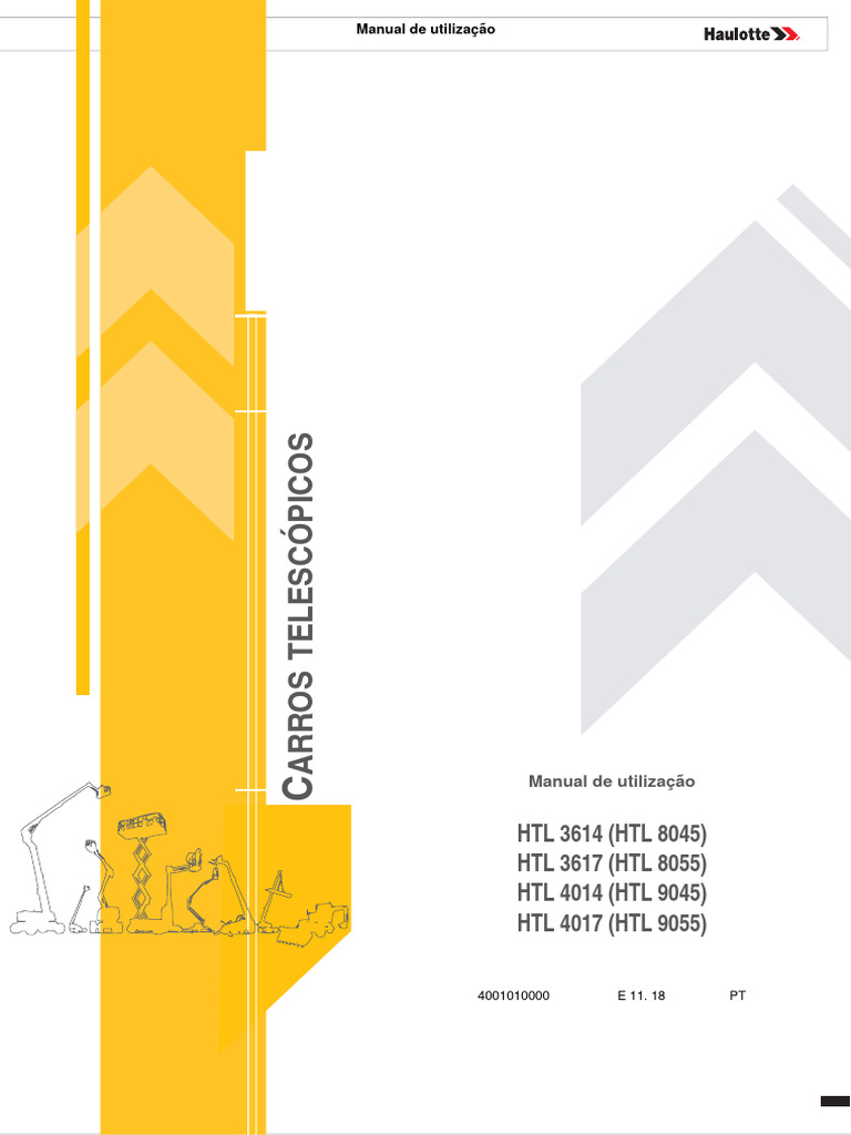 Manual Haulotte Htl 4017 | PDF | Ciências Físicas | Máquinas