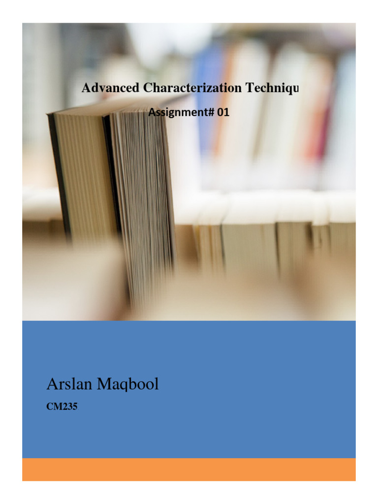Arslan Maqbool: Advanced Characterization Techniques | Download Free PDF | Atomic Force ...