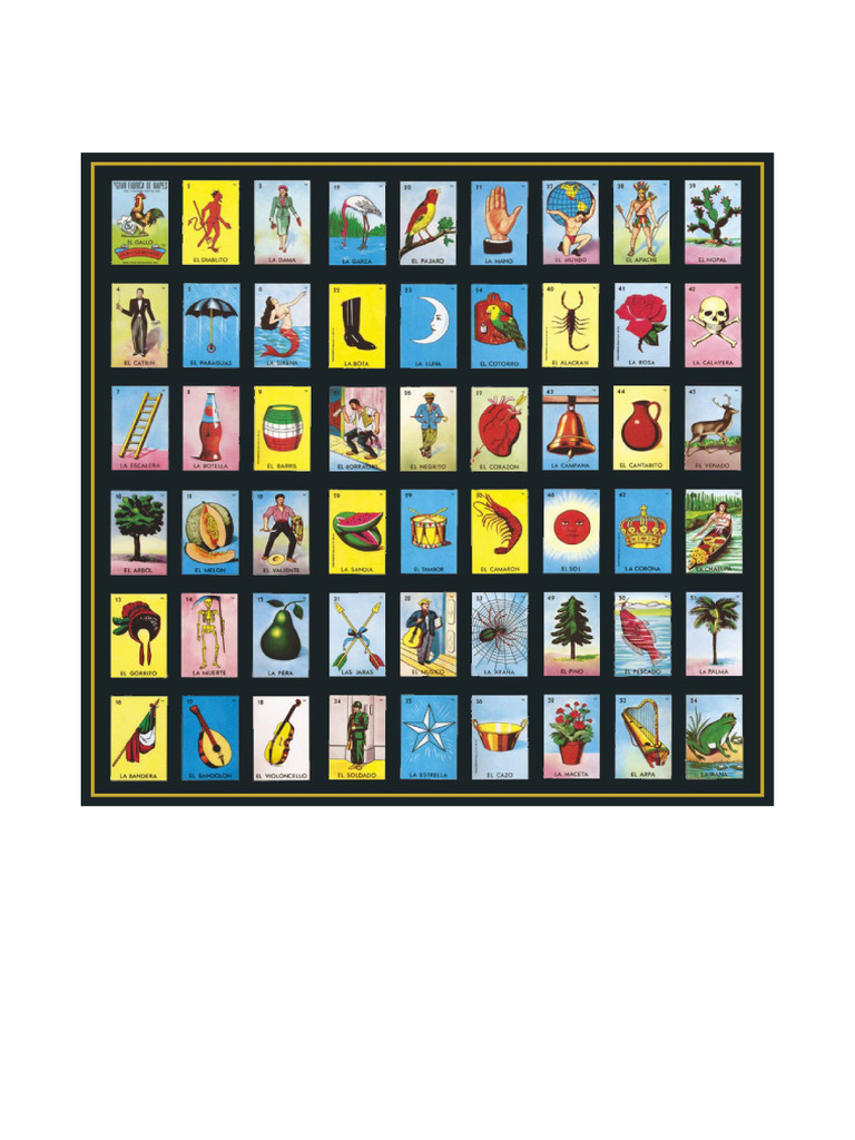 Loteria Mexican Bingo Cards Printable - 254760.jpg | PDF