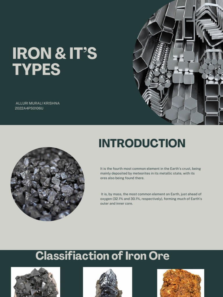 Iron & It's Type Presentation | PDF