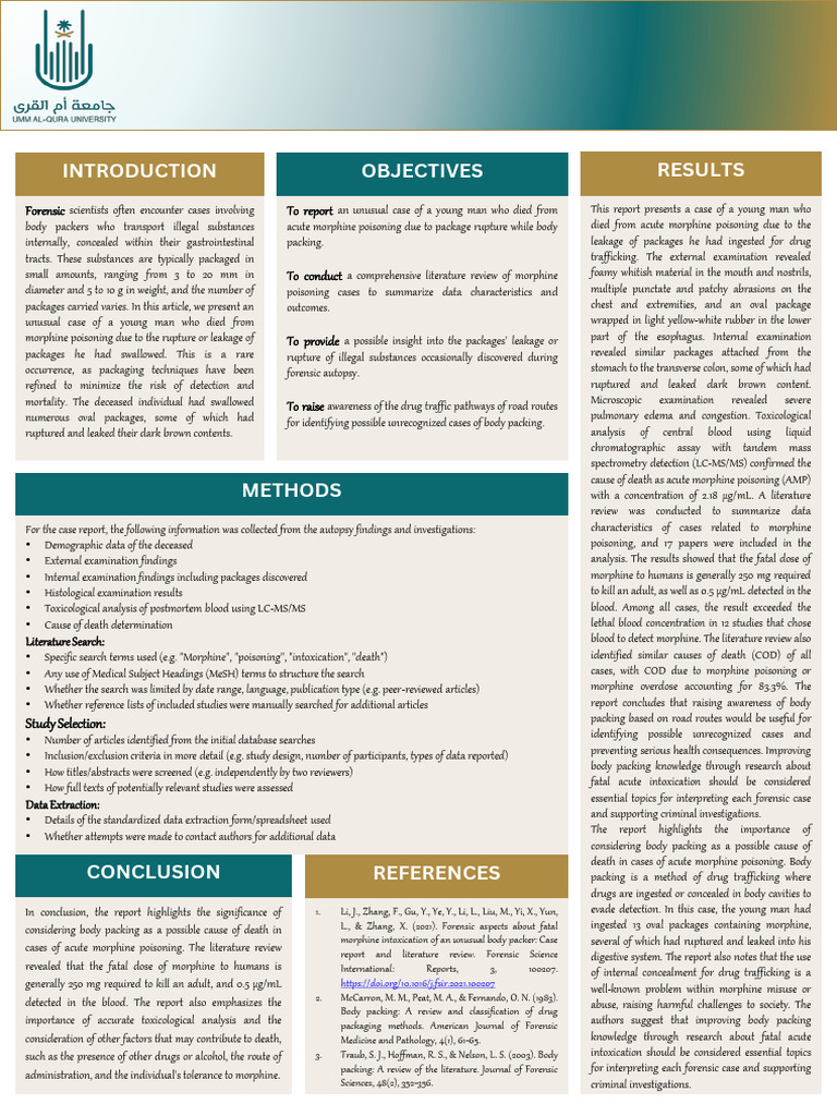 Poster | PDF | Morphine | Autopsy