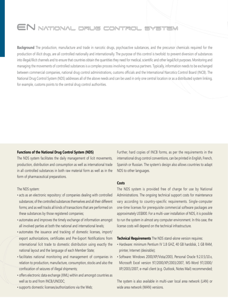 NDS Folder 1.1 WEB EN | PDF | Drugs | Computer Science