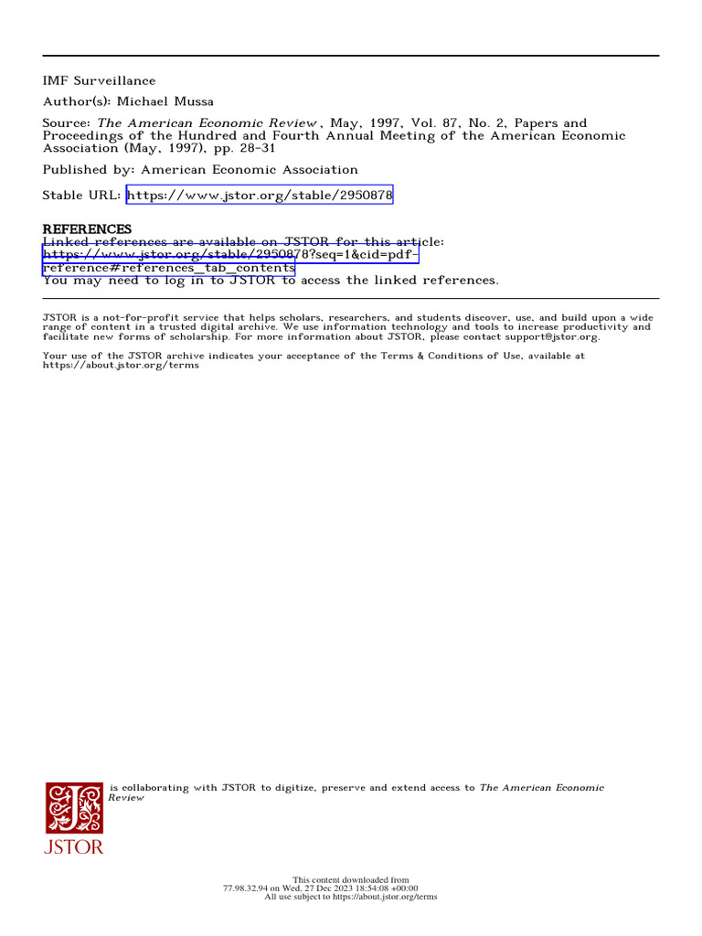 IMF Surveillance Explained | PDF | International Monetary Fund | Fiscal ...