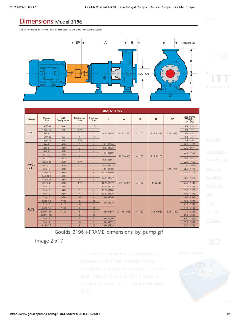Goulds 3196 i-FRAME - Centrifugal Pumps - Goulds Pumps - Goulds Pumps ...