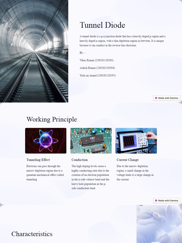 Tunnel Diode | PDF | Diode | Quantum Tunnelling