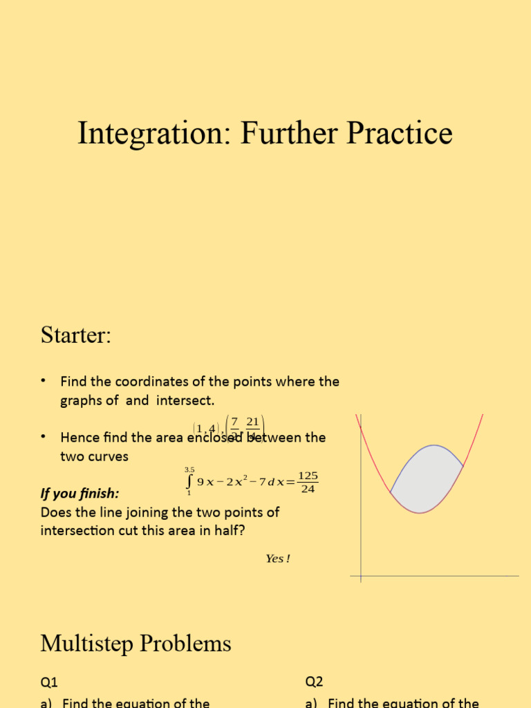 MA5 Further Integration Practice | PDF