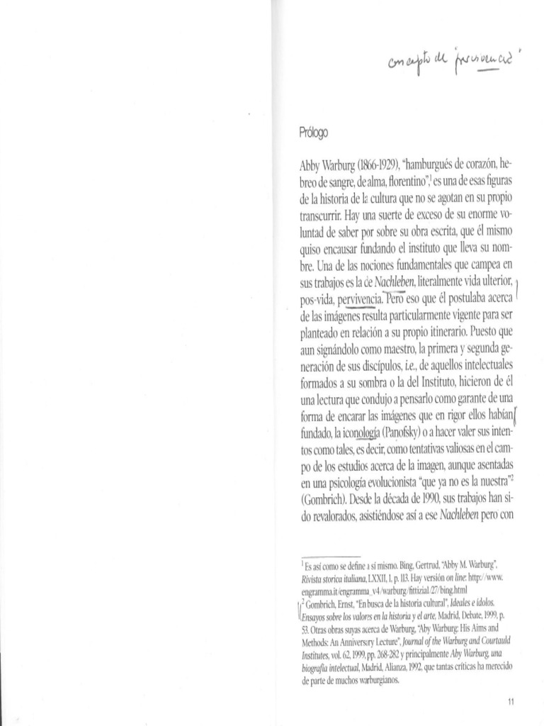 Aby Warburg - La Pervivencia de Las Imagenes 11 A 67 | PDF Aby Warburg - La Pervivencia de Las Imagenes 11 A 67 | PDF