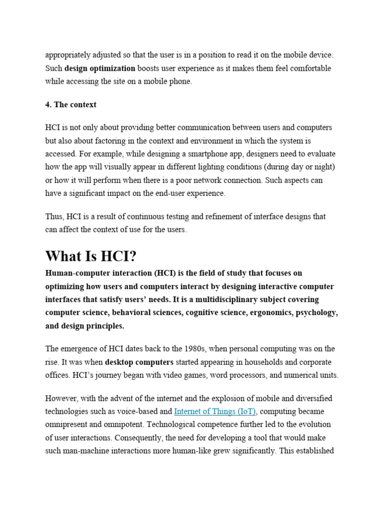 Hci Important | PDF | Human–Computer Interaction | Augmented Reality