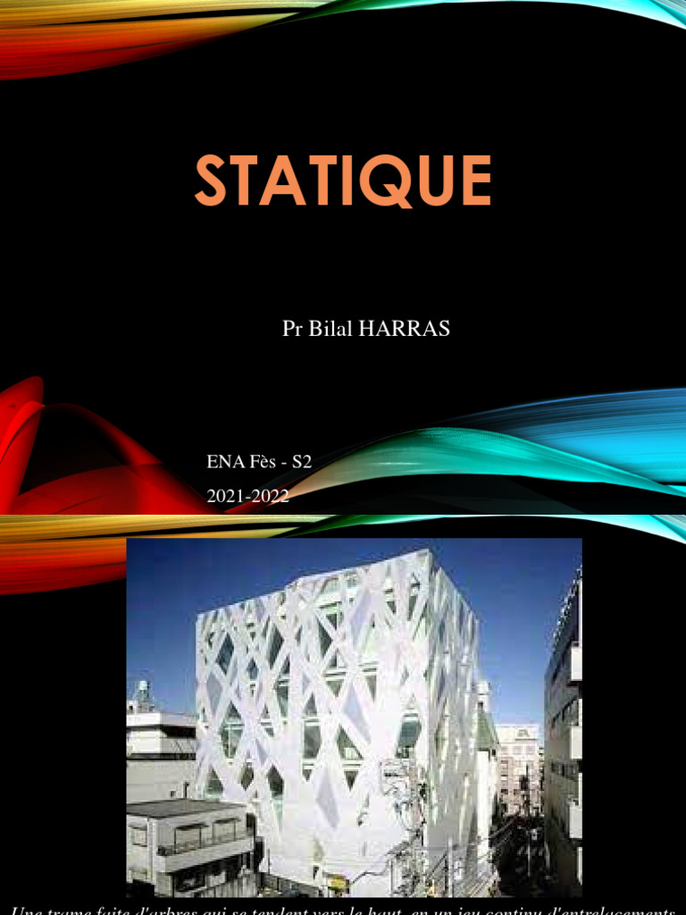 Statique - Ena - S1-1 | PDF