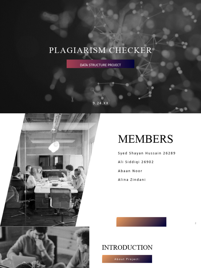 Plagiarism Checker Presentation | PDF
