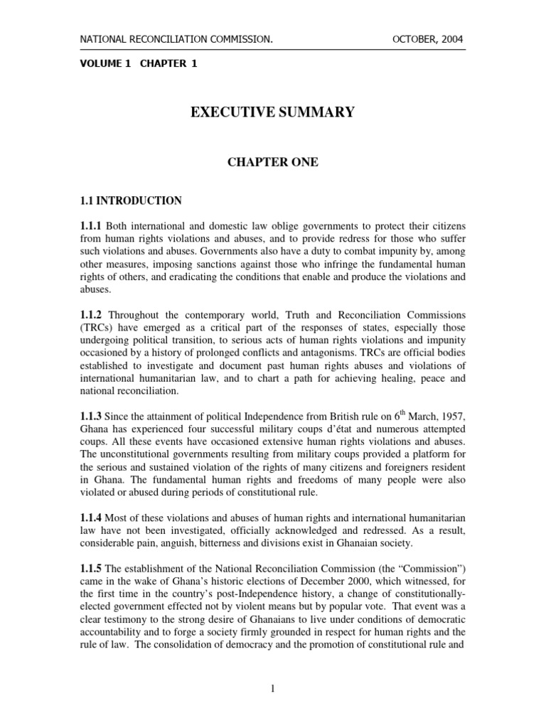 Ghana Nrc Report Full Pdf Search Warrant Burden Of Proof Law