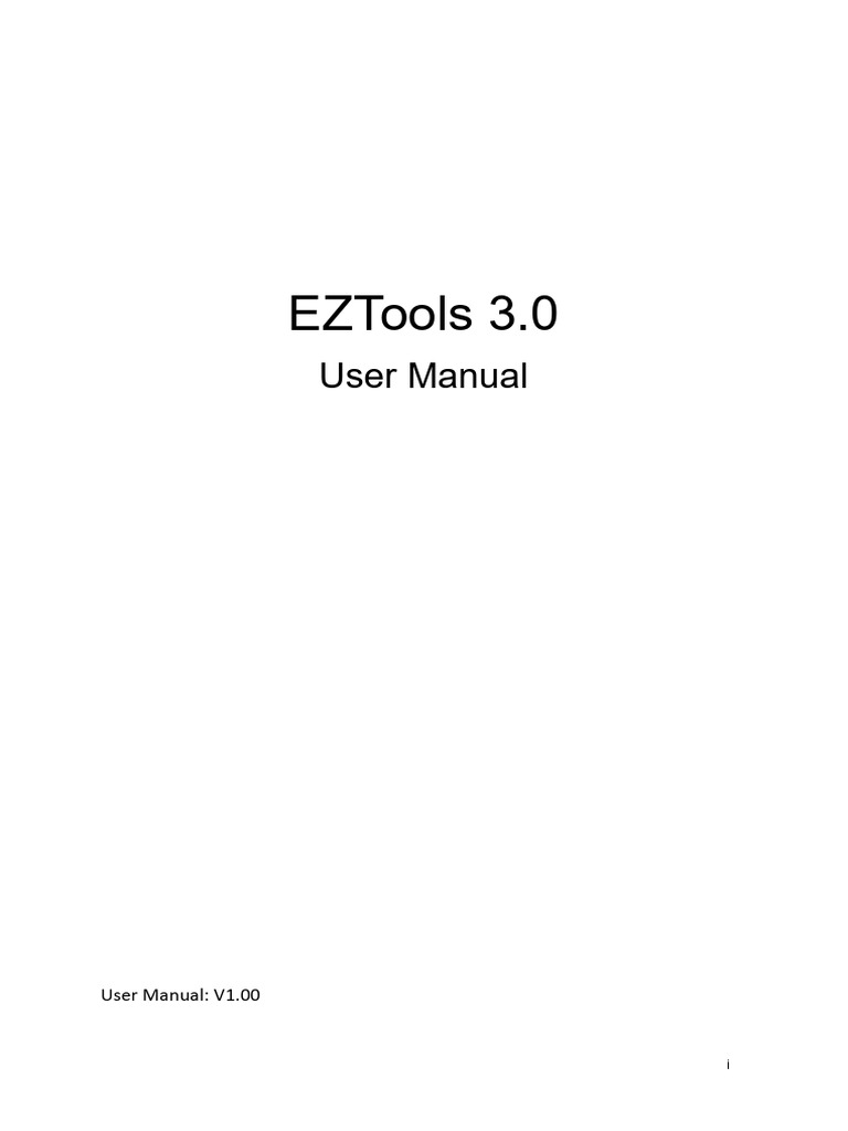 EZTools 3.0用户手册-EN | PDF | Ip Address | Computer Network