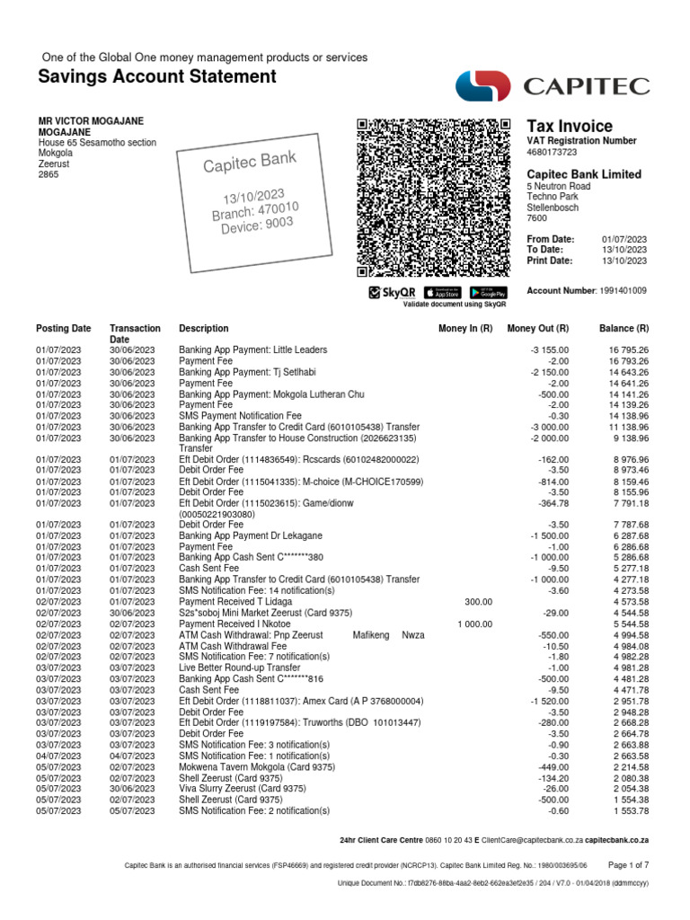 Account Statement | PDF