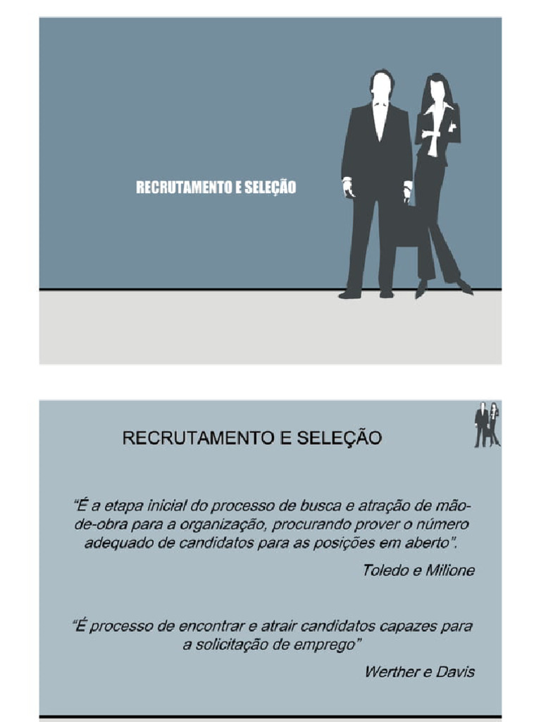 RH Recrutamento e Selecao | PDF RH Recrutamento e Selecao | PDF