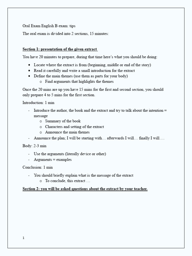 Oral Exam English B Exam | PDF | Sustainability | Risk