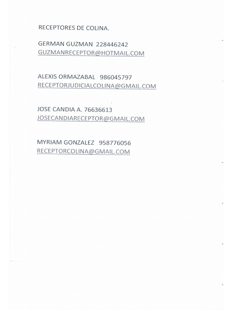 Receptores Colina | PDF