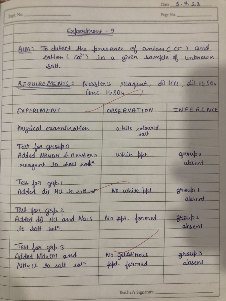 Chem Practical File 2 | PDF