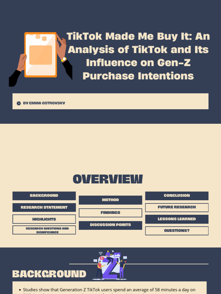 Tiktok Made Me Buy It An Analysis of Tiktok and Its Influence On Gen-Z Purchase Intentions | PDF ...