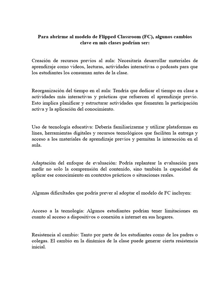 Implementación del Aula Invertida | PDF | Comunicación humana ...