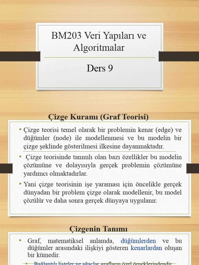 BM203 Ders12 Graflar | PDF