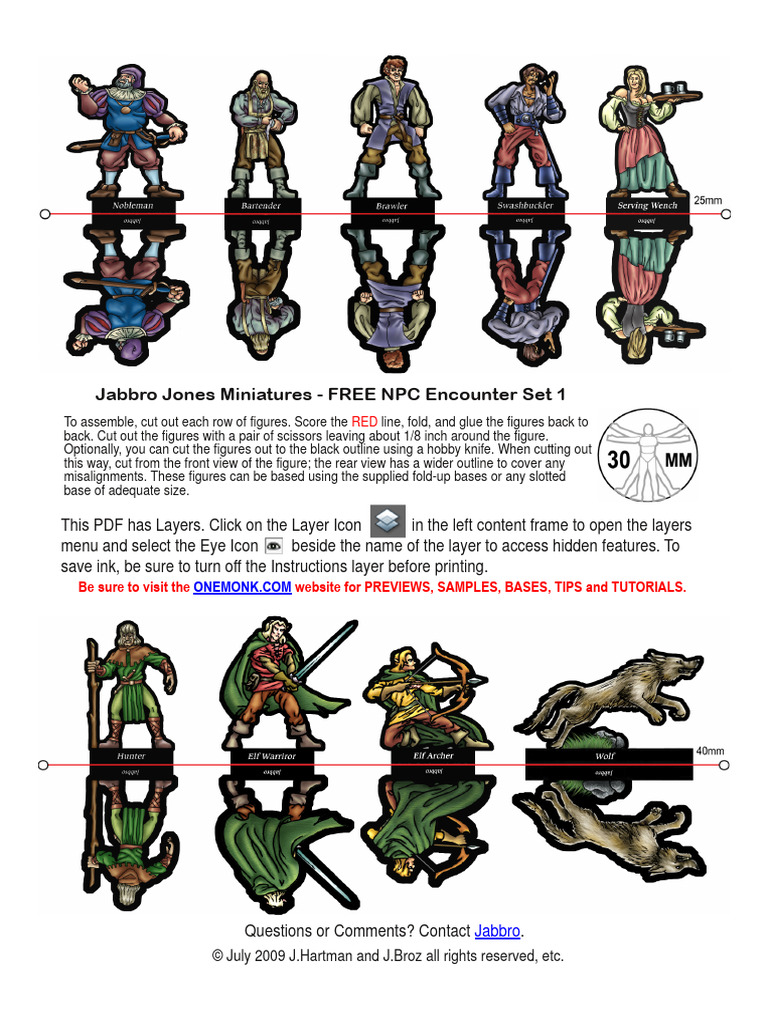 Free Fantasy NPC Encounter Set 1 | PDF | Games & Activities | Home & Garden