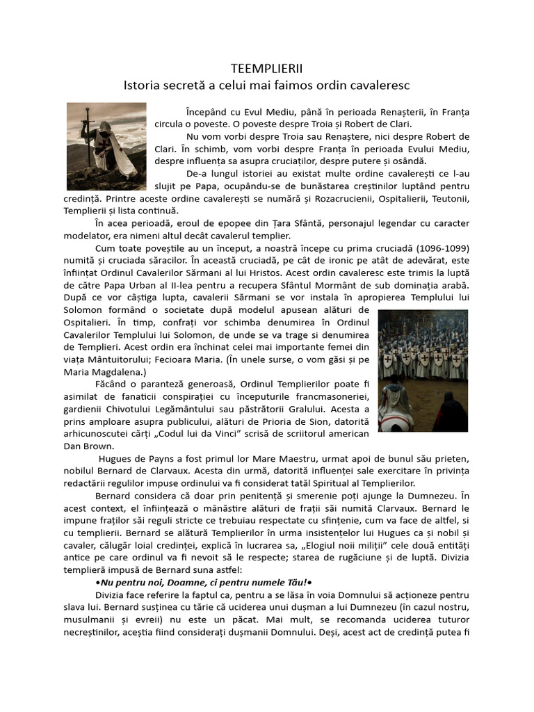 Templierii | PDF