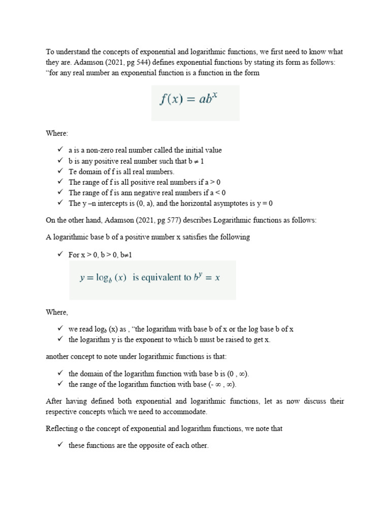 Unit 5 Math 1201 Learning Journal | PDF | Function (Mathematics) | Exponential Function