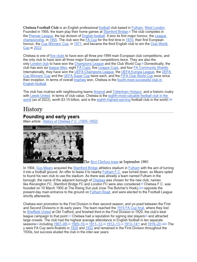 Chelsea | PDF