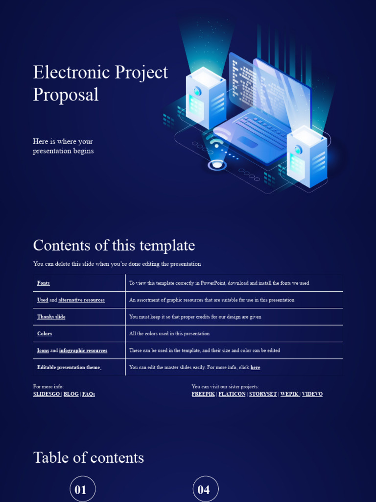 Electronic Project Proposal Guide | PDF | Customer Relationship ...