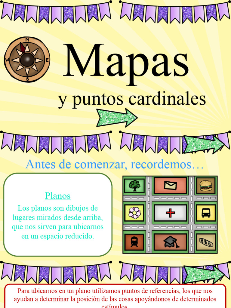 Mapas y Puntos Cardinales | PDF