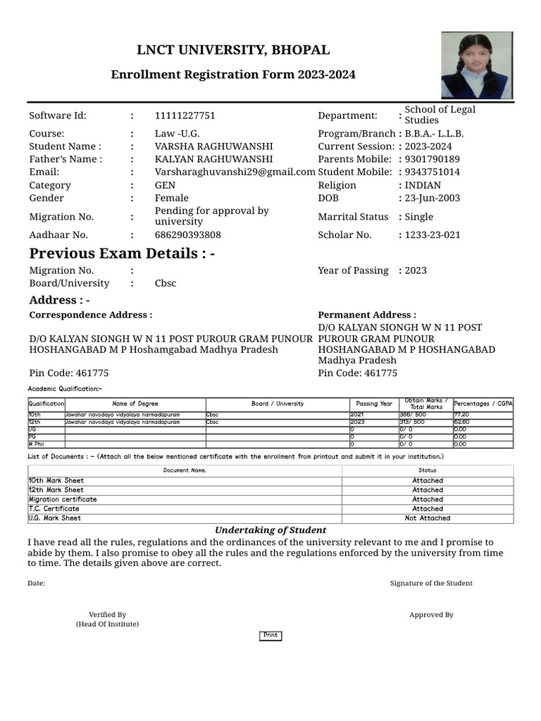 Accsoft - Lnctu.ac - in AccSoft2 Parents Enrollment RegSlip LNMC - Aspx ...
