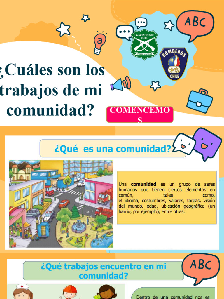 Cuales Son Los Trabajos de Mi Comunidad | PDF