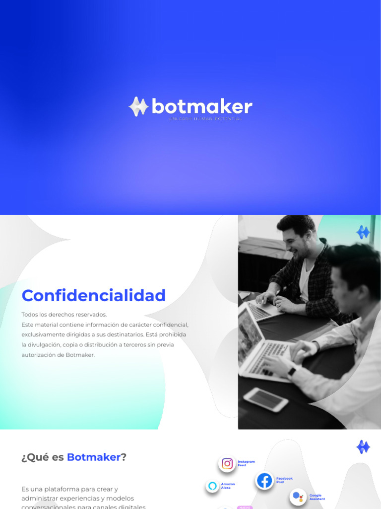 Botmaker Brochure 2022 | PDF | Internet Bot | Chat en linea
