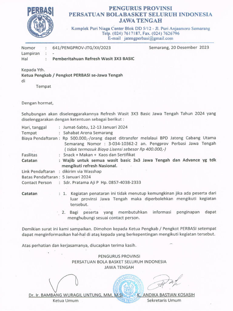 641 2023 Refresh Wasit 3X3 Basic | PDF