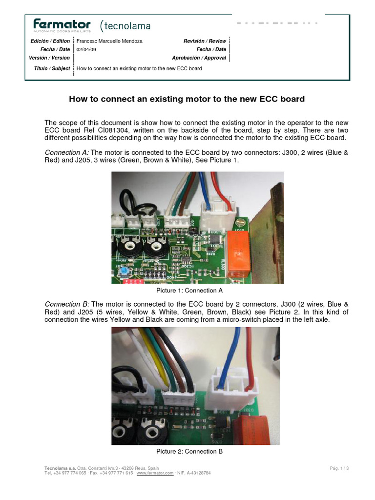 Inkopplings Anvisning ECC Till DC2 Styrning | Download Free PDF | Electrical Connector | Components