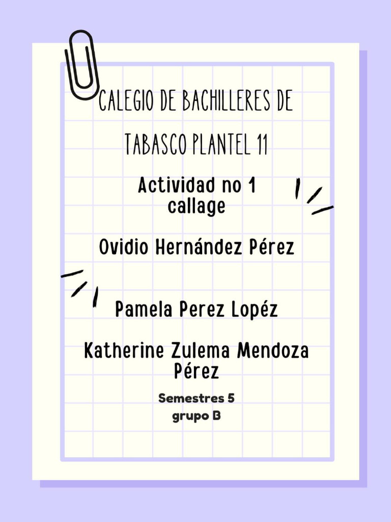 Actividad No.1 Collage Quimica | PDF
