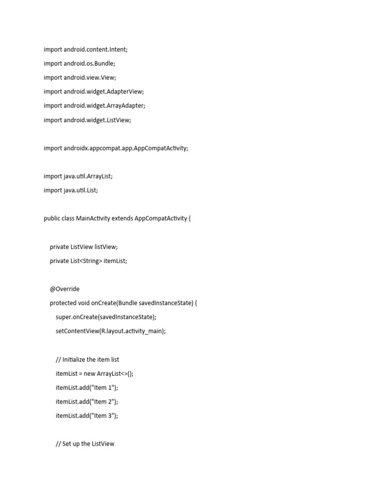 Application Code Samples | PDF | Android (Operating System ... Application Code Samples | PDF | Android (Operating System ...