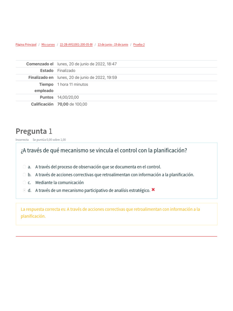 AG Prueba 2:revisión | PDF | Planificación | Streaming Media