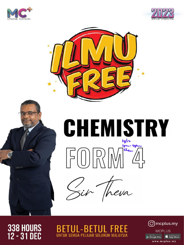 Seminar Ilmufree Form 4 Chemistry MR Theva 14.12.2023 - Kevin Dev | PDF | Nature | Chemistry