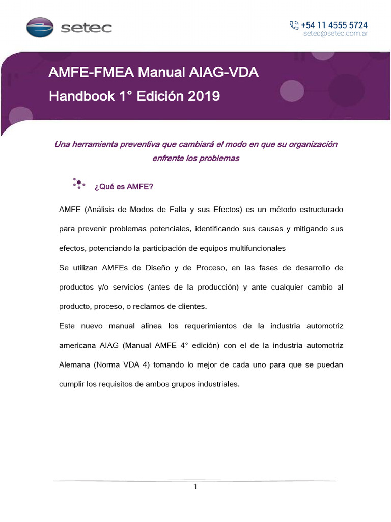 Manual AMFE para la Industria Automotriz | PDF | Teoría de sistemas | Ingeniería