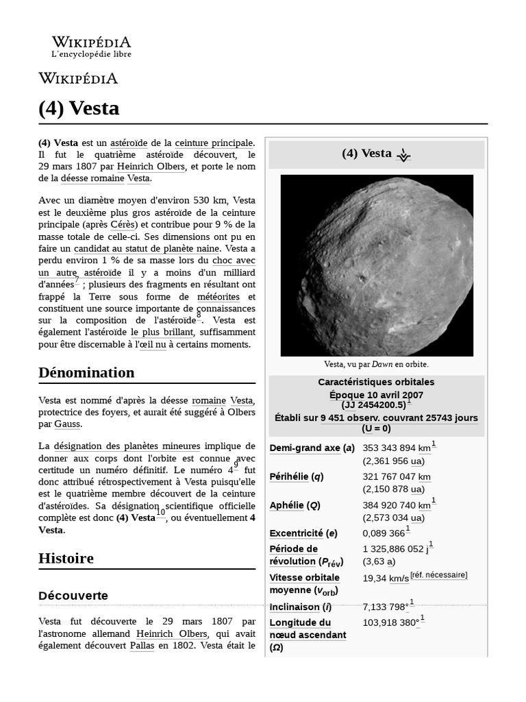 Vesta | PDF
