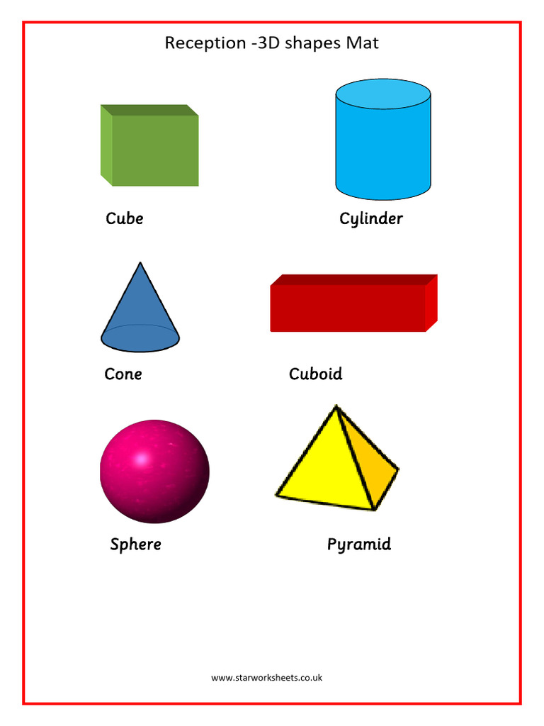3D Shapes Class Poster | PDF